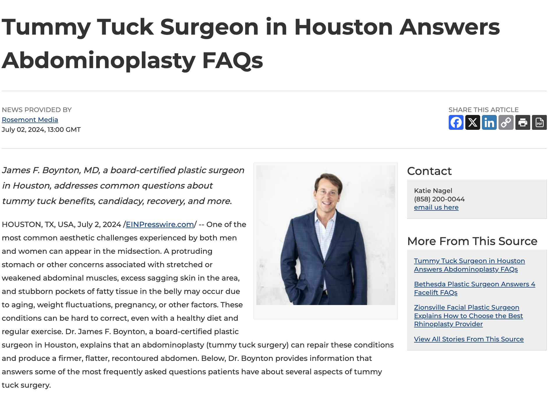 Tummy Tuck Surgeon in Houston Answers Abdominoplasty FAQs